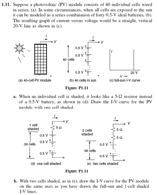 Solved Suppose a photovoltaic (PV) module consists of 40 | Chegg.com