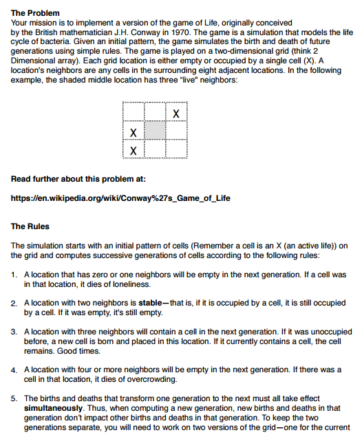 Solved The Problem Your mission is to implement a version of | Chegg.com
