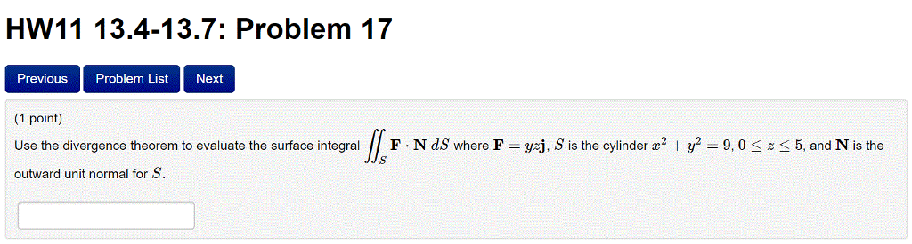Solved HW11 13.4-13.7: Problem 17 Previous Problem List Next | Chegg.com