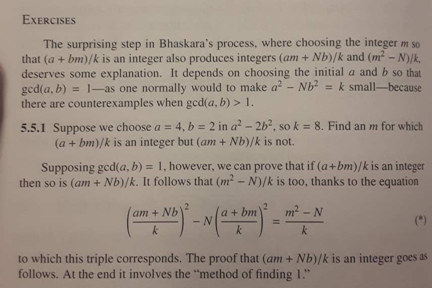 Solved EXERCISES The surprising step in Bhaskara's process, | Chegg.com