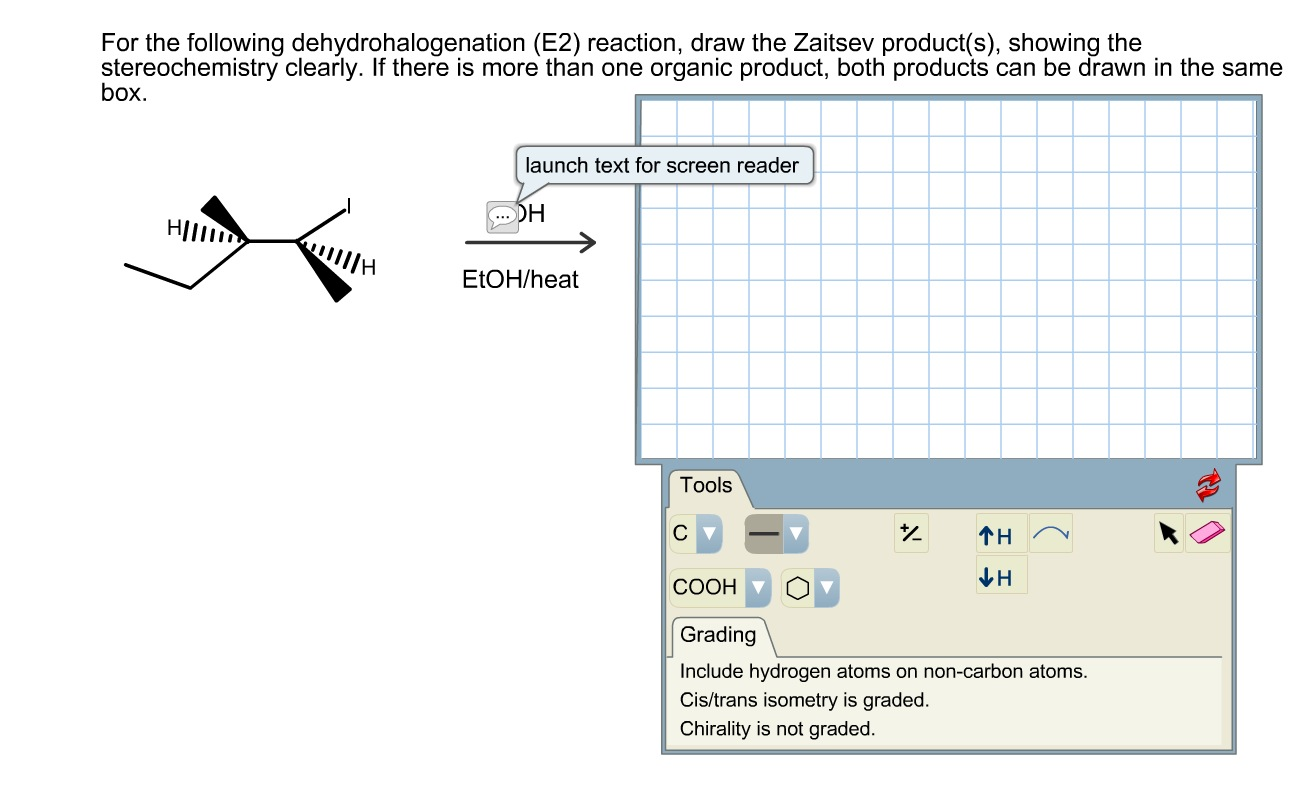 Solved For the following dehydrohalogenation (E2) reaction, | Chegg.com