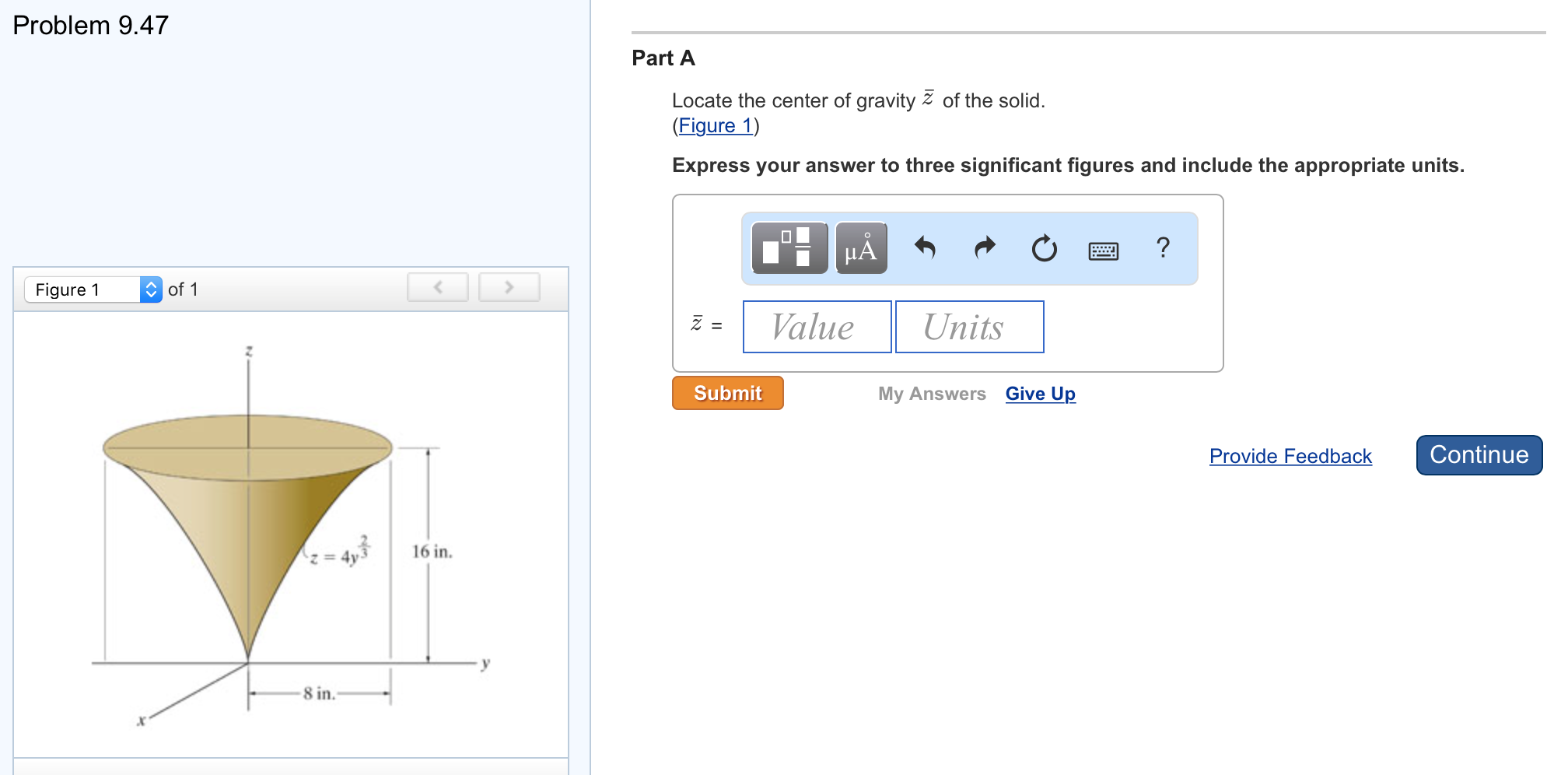Solved Locate the center of gravity z of the solid. Express | Chegg.com