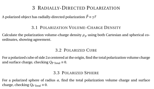 A polarized object has radially-directed polarization | Chegg.com