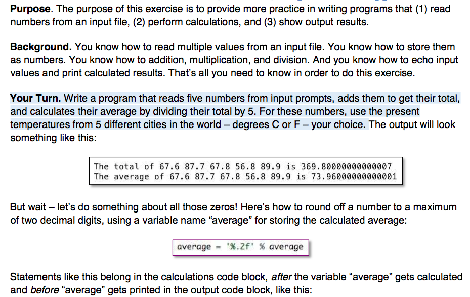 Solved Purpose. The purpose of this exercise is to provide | Chegg.com