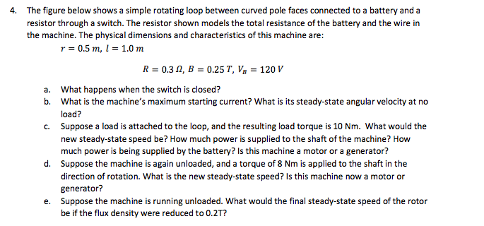 Solved The figure below shows a simple rotating loop between | Chegg.com