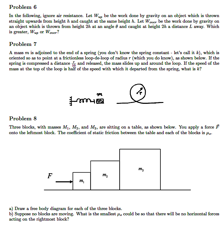 Solved I need help with physics Work, Forces, and Newton's | Chegg.com