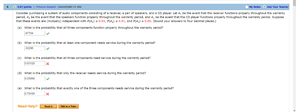 Solved 6. + 0.6/1 points I previous Answers Leworesatg 2 084 | Chegg.com Solved 6. + 0.6/1 points I previous Answers Leworesatg 2 084 | Chegg.com