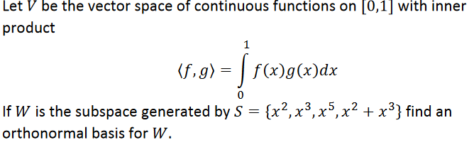 Solved Let V be the vector space of continuous functions on | Chegg.com