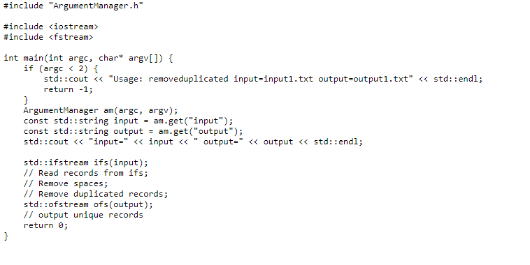 Solved Write A C Program That Removes Duplicates From A