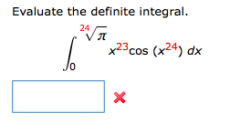 Solved Evaluate the definite integral. integral^24 | Chegg.com