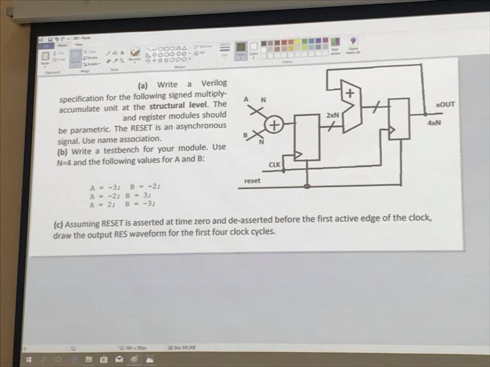 Could you write a Verilog code for this question? | Chegg.com