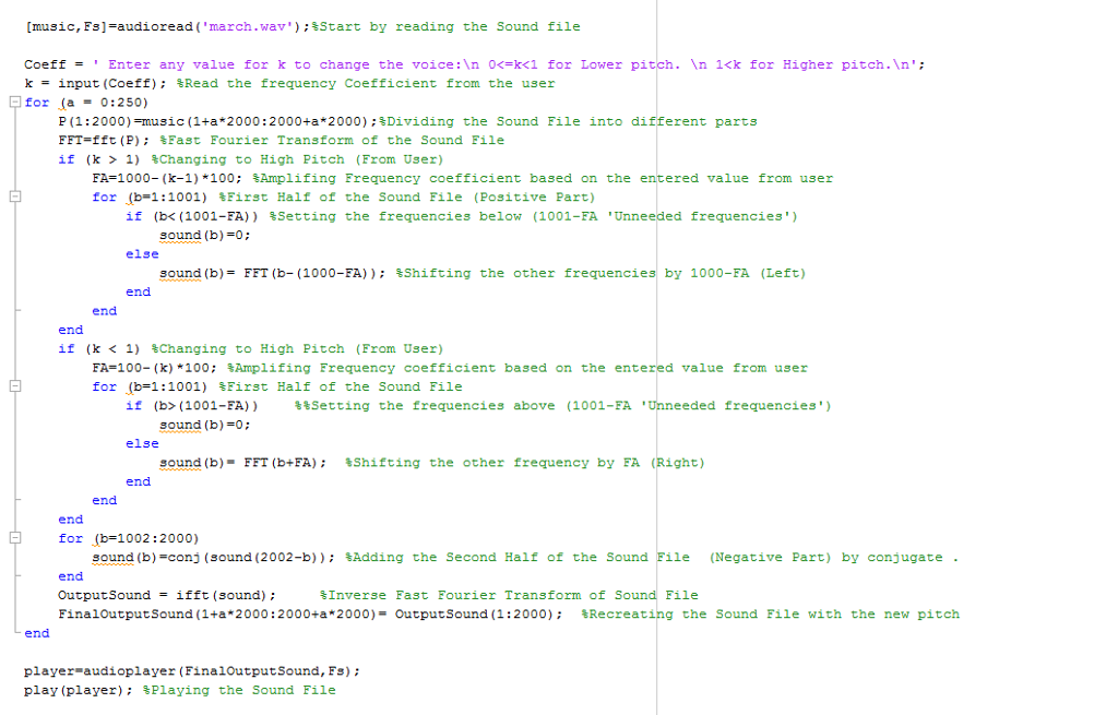 So, this is a MATLAB code that is designed to change | Chegg.com