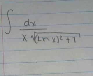 Solved Find integral Integral dx/x Squareroot (Ln x)^2 + 1 | Chegg.com