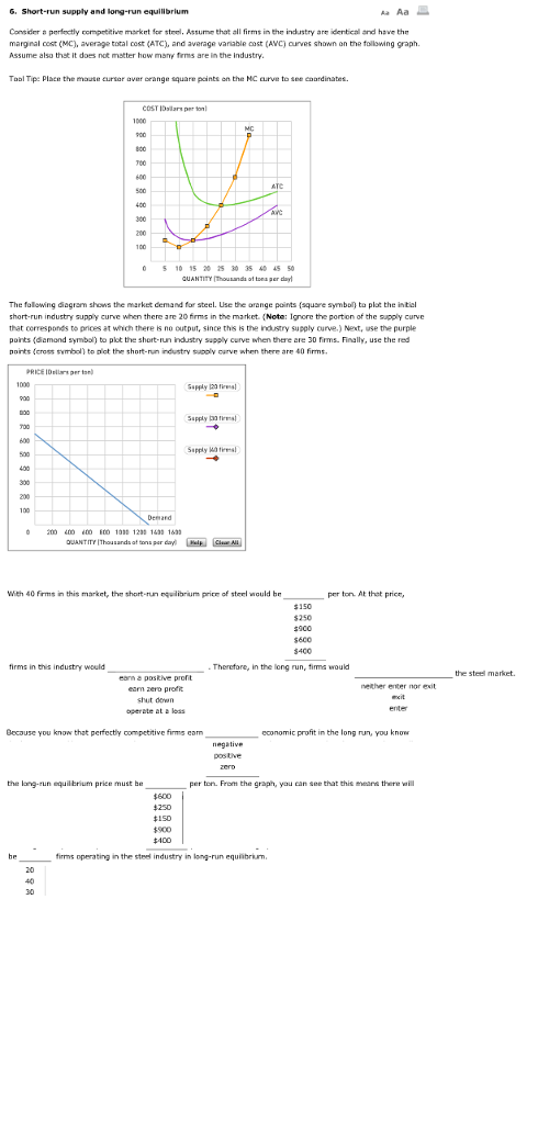 Solved Consider a perfectly competitive market for Assume | Chegg.com