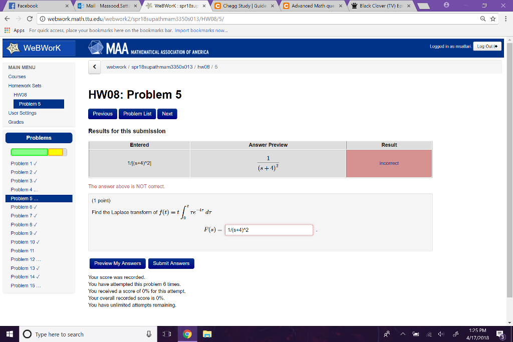 Solved Mq: Mail sprl 8su_×?eCheggStudy Guide,TeAdvanced Math | Chegg.com