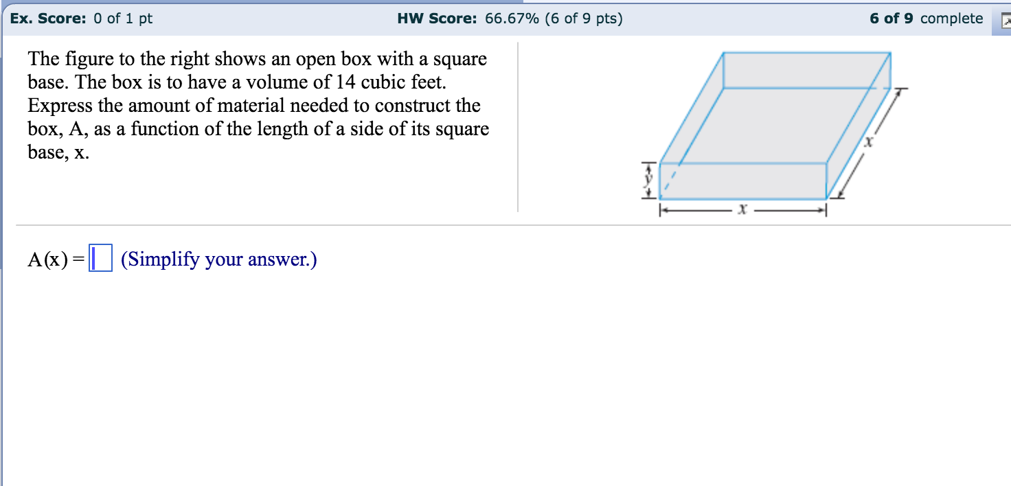 Solved The figure to the right shows an open box with a | Chegg.com