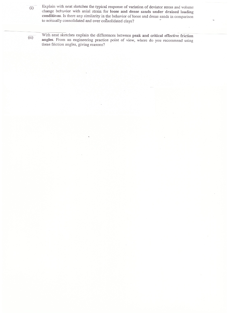 Solved Explain with neat sketches the typical response of | Chegg.com