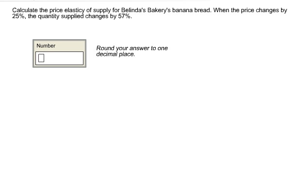 Solved Calculate the price elastic of supply for Belinda's | Chegg.com