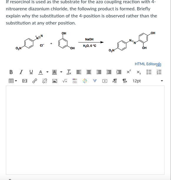 Solved Q1: If resorcinol is used as the substrate for the | Chegg.com