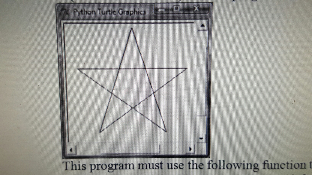 Solved Write a program that draws a star as shown This | Chegg.com