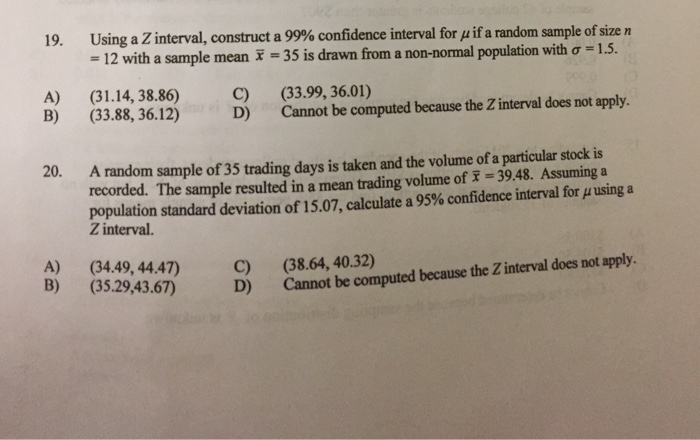 Solved Using a Z interval, construct a 99% confidence | Chegg.com