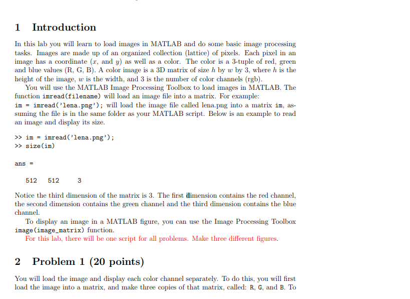 Solved 1 Introduction In this lab you will learn to load | Chegg.com