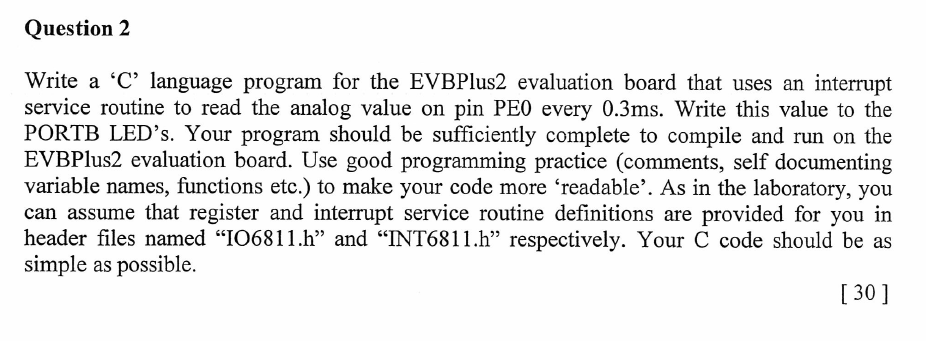 Solved Question 2 Write a ?C? language program for the | Chegg.com