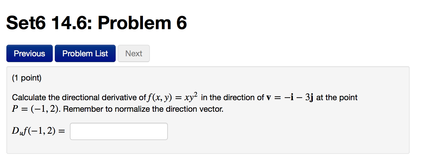 Solved Calculate The Directional Derivative Of F X Y