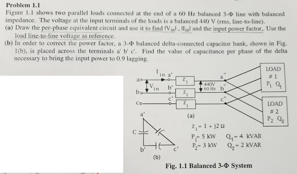 Solved Problem 1.1 Figure 1.1 shows two parallel loads | Chegg.com