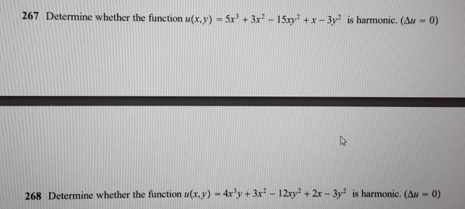 Solved 267 Determine whether the function u(x,y)-5r3 + | Chegg.com