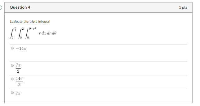 Solved Evaluate the triple integral integral^pi/2_0 | Chegg.com