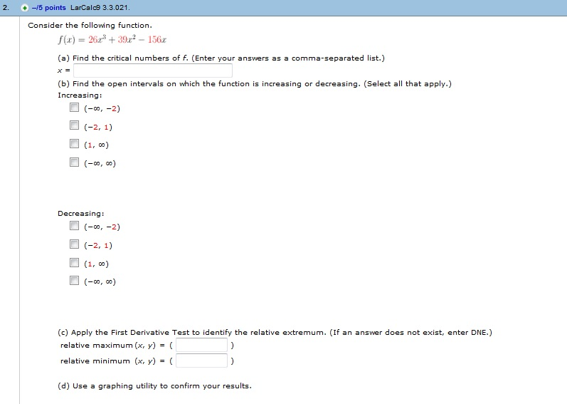 Solved Consider the function on the interval (0, 2pi). f(x) | Chegg.com