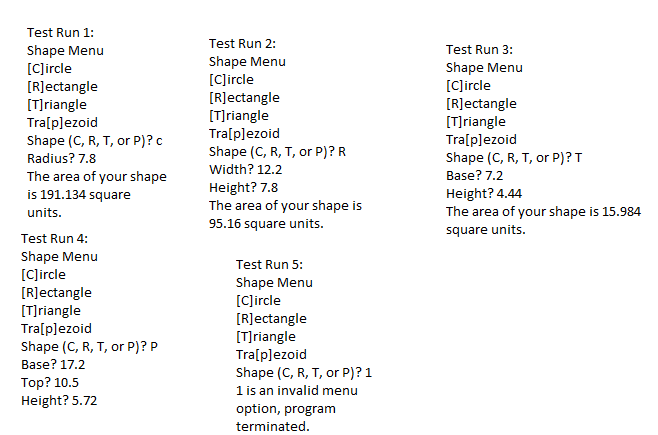 Solved I'm trying to write a code to output a menu and read | Chegg.com