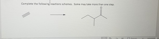 Solved Complete the following reactions schemes. Some may | Chegg.com