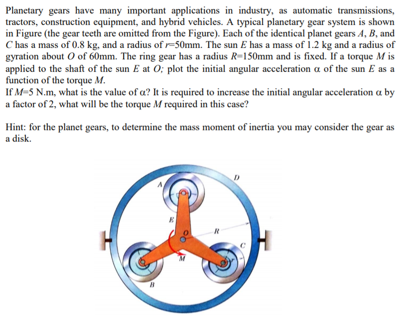 Planetary Gear Applications