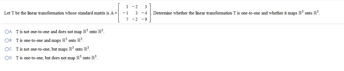 Solved Let T Be The Linear Transformation Whose Standard