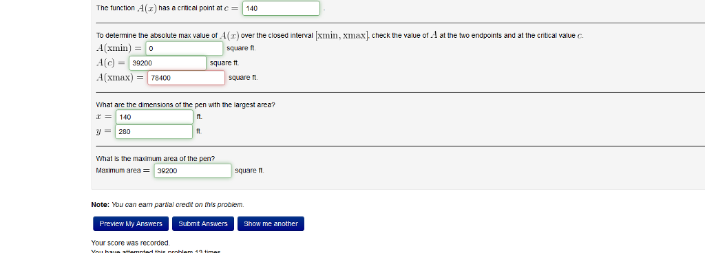 Solved (1 point) Get help entering answer see a similar | Chegg.com
