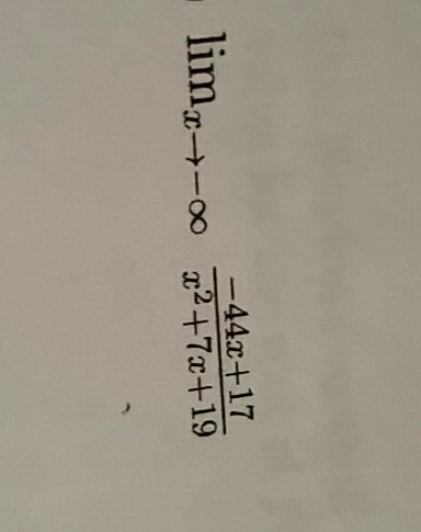 Solved lim right arrow negative infinity ( | Chegg.com