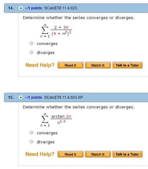 Solved Determine whether the series converges or diverges. | Chegg.com