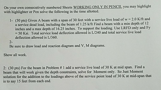 Solved On your own consecutively numbered Sheets WORKING | Chegg.com