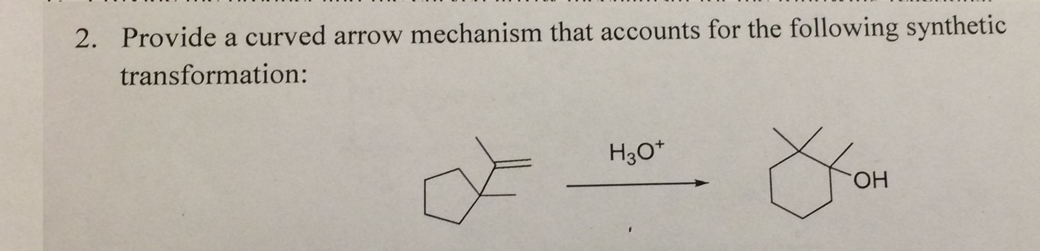 Solved Provide a curved arrow mechanism that accounts for | Chegg.com