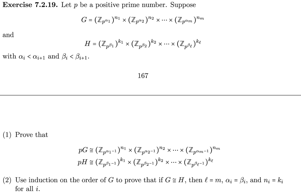 Exercise 7.2.19. Let p be a positive prime number. | Chegg.com