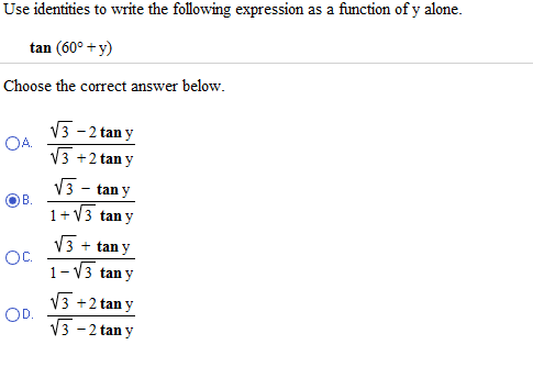 Solved Use identities to write the following expression as a | Chegg.com