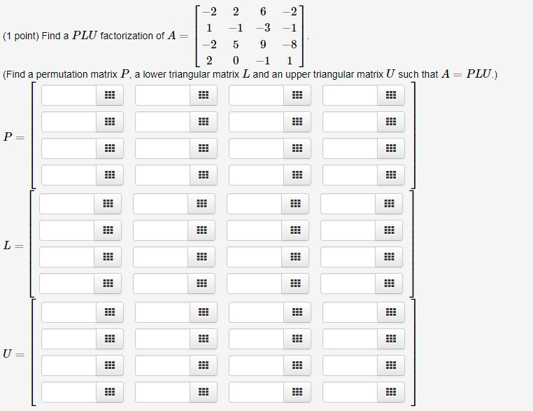 Solved [-2 2 6 2 1-1 -3-1 25 9-8 2 0 -1 1 (Find a | Chegg.com