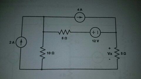 Solved 1) Consider the circuit diagram below. Use | Chegg.com