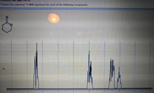 Solved Choose the expected^1H NMR spectrum for each of the | Chegg.com