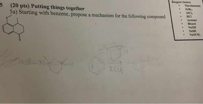 Solved Starting with benzene, propose a mechanism for the | Chegg.com Solved Starting with benzene, propose a mechanism for the | Chegg.com