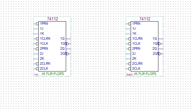 Need 4 Bit up/down counter using 2x 74112 chips. I | Chegg.com