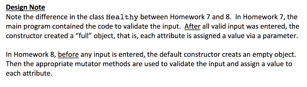 Solved Homework 8-"How Healthy Are You, Again?" Problem This | Chegg.com