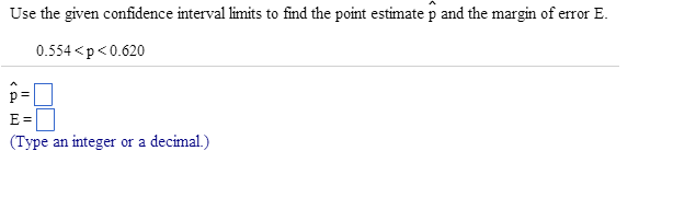 Solved Use the given confidence interval limits to find the | Chegg.com